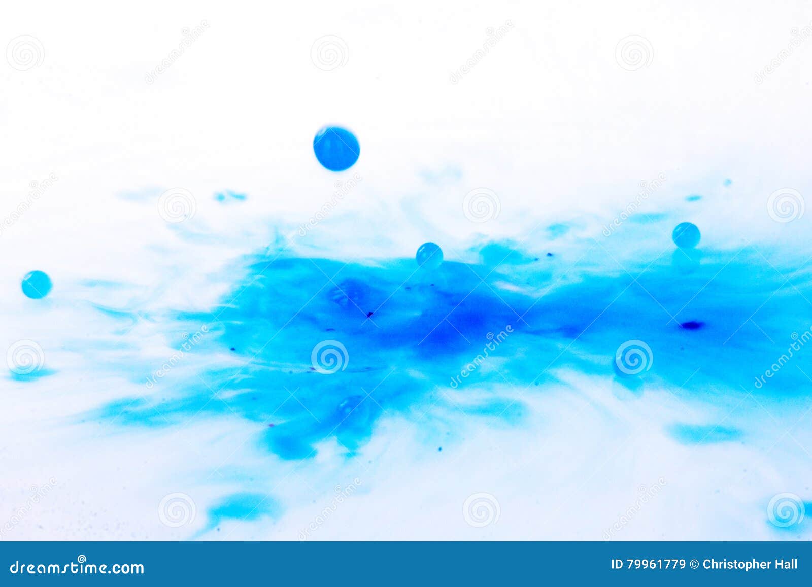 Paint Drop Splashing on Black a Background Stock Image - Image of ...