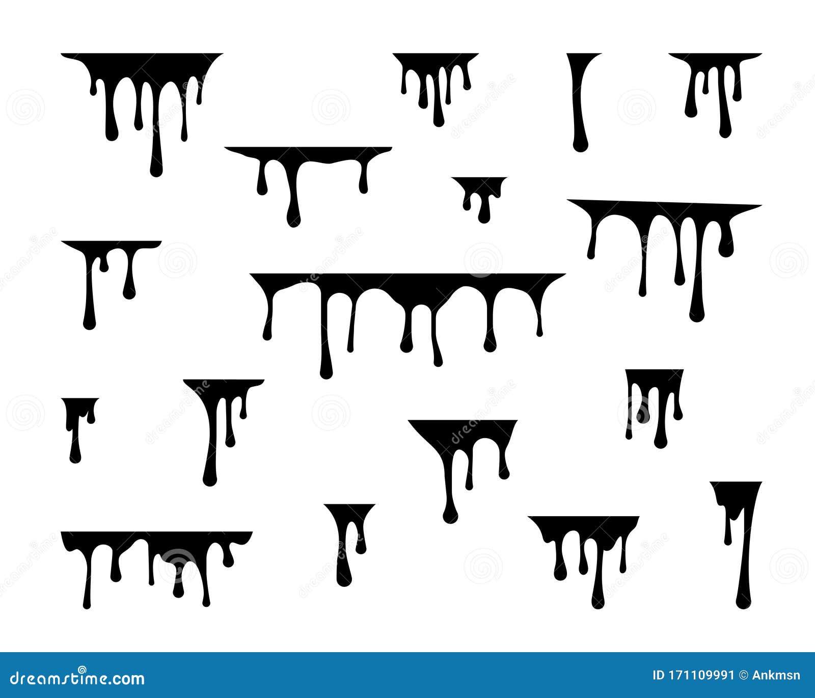 Paint Drop Vector. Dripping Liquid Stock Vector - Illustration of ...