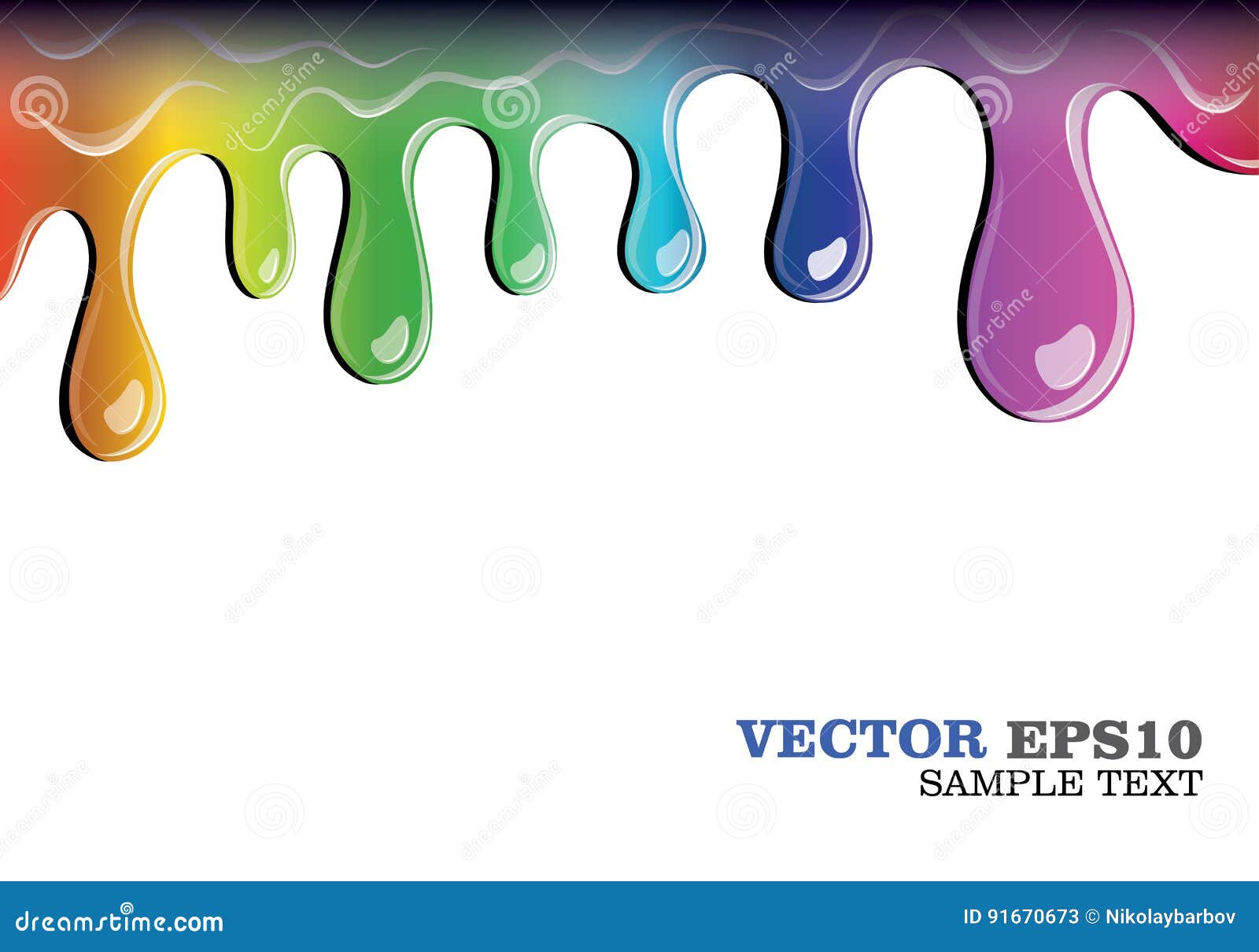 Paint drops stock vector. Illustration of polish, vector - 91670673