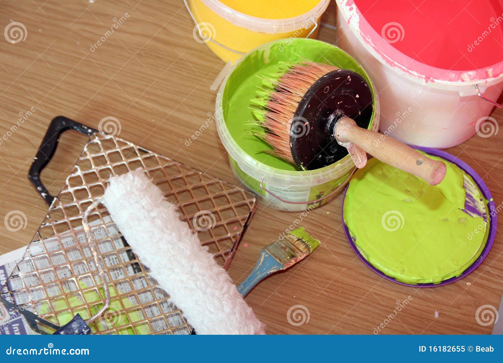 Paint equipment stock image. Image of colorful, color - 16182655