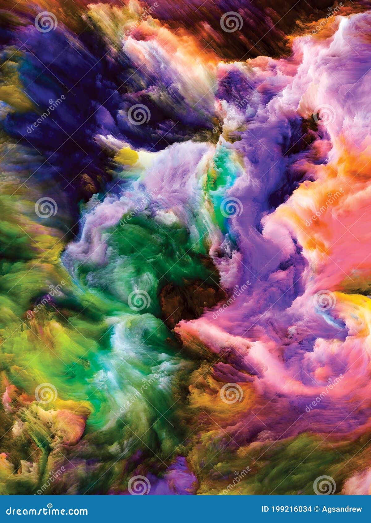 Paint Flow Computing stock photo. Image of rainbow, inspiration - 199216034