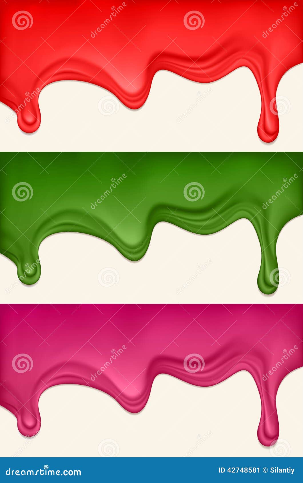 Paint flows stock vector. Illustration of dark, green - 42748581