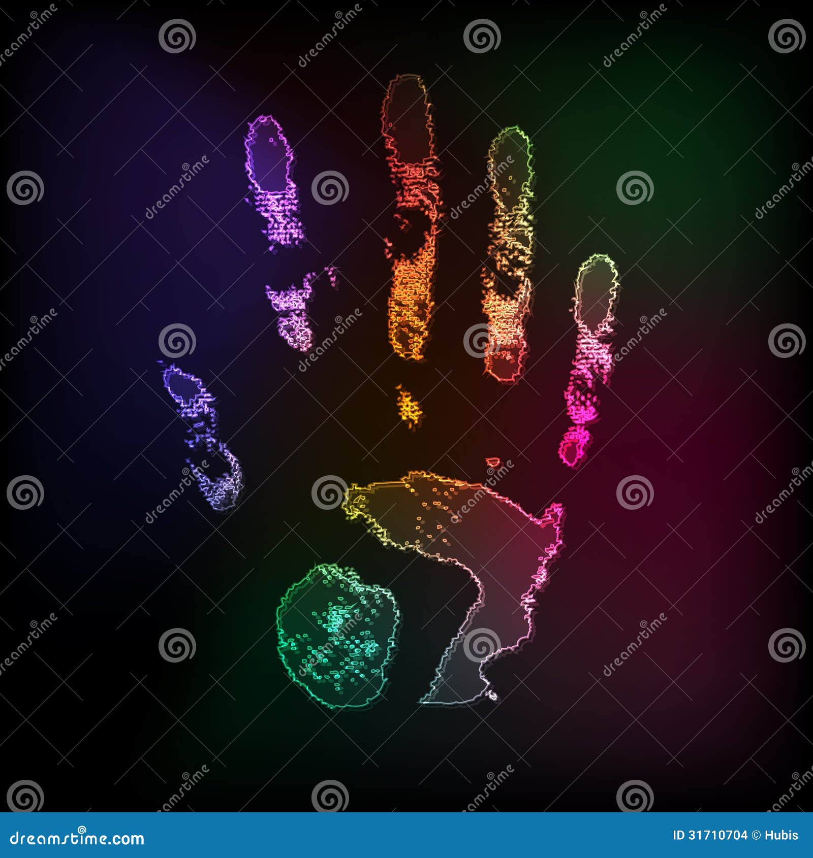 Paint hand abstract stock vector. Illustration of female - 31710704