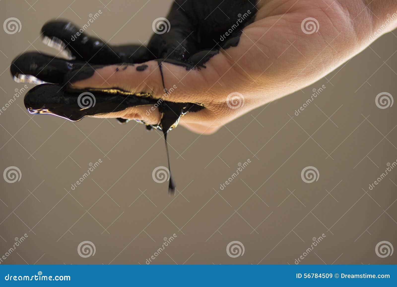 Paint on Hand stock image. Image of black, splatter, hands - 56784509