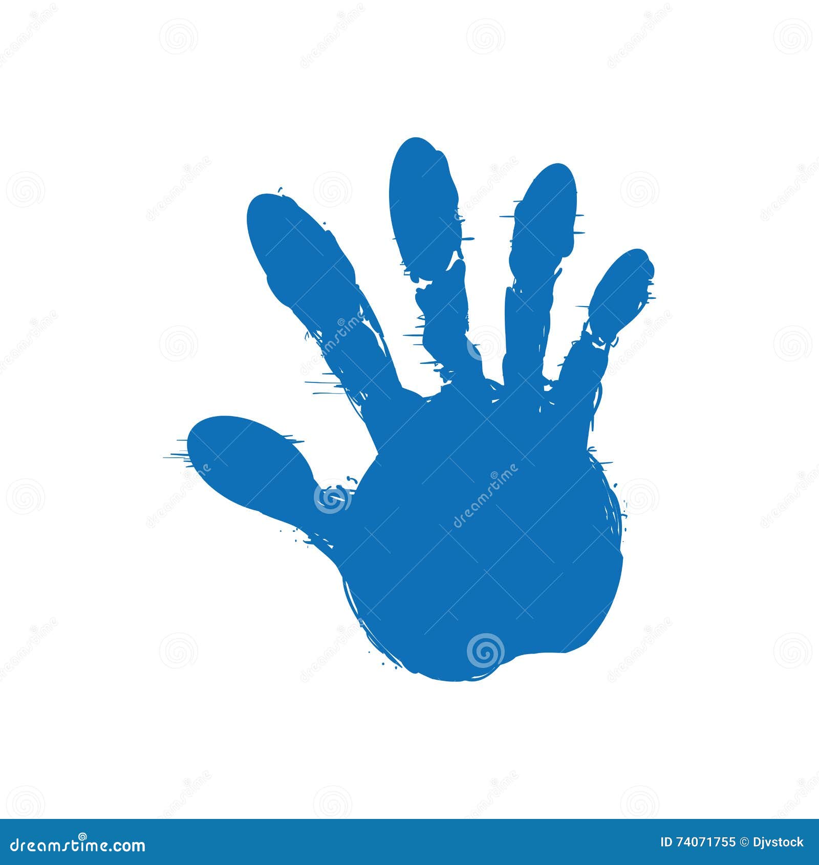 Paint Icon. Human Hand Design. Vector Graphic Stock Illustration ...