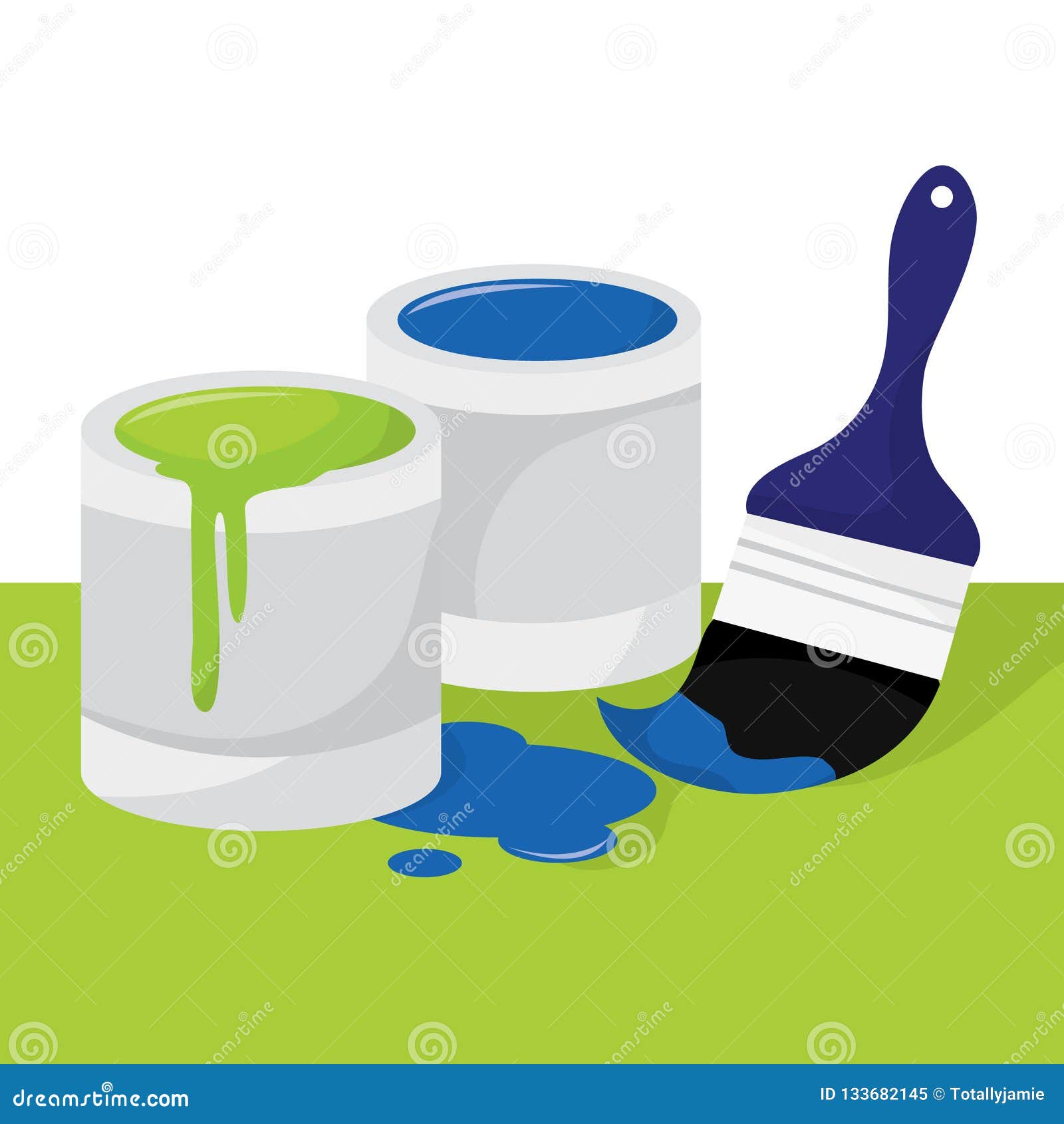 Paint Job stock illustration. Illustration of vector - 133682145