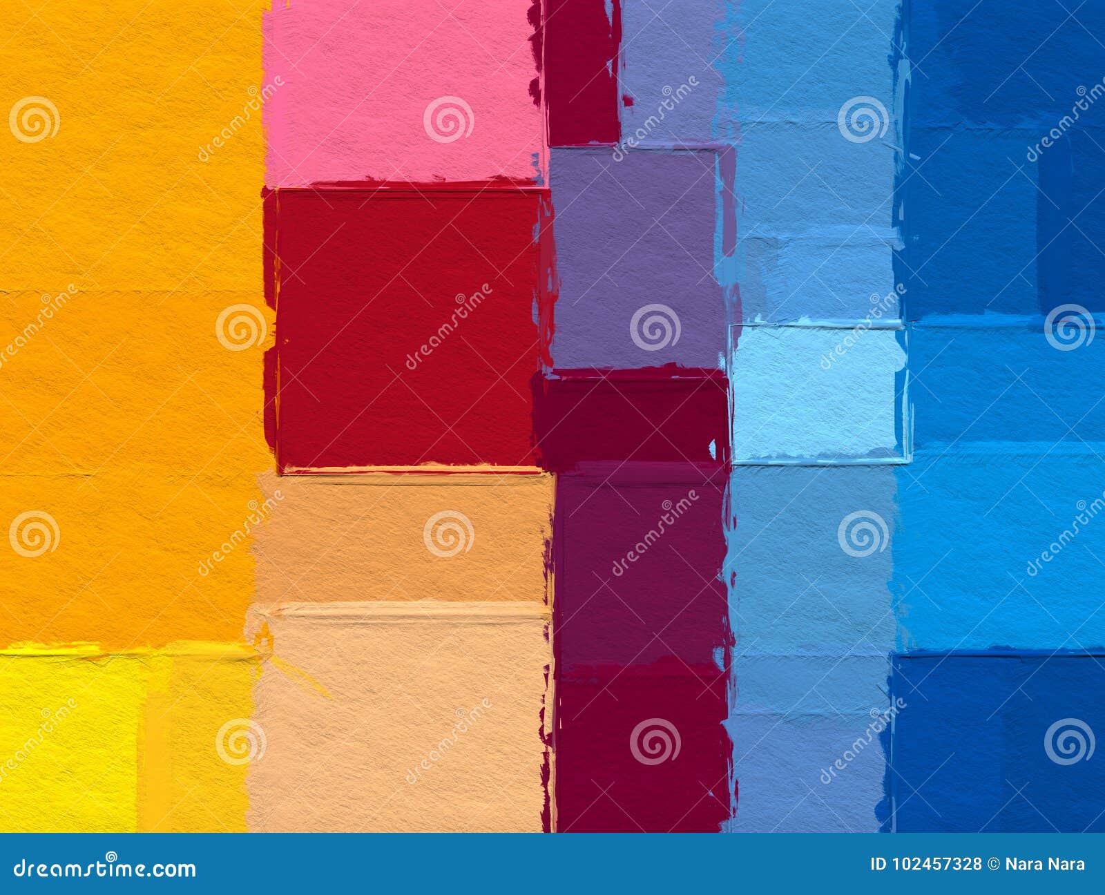 Geometric Shape Color Block Pattern Background Stock Illustration ...