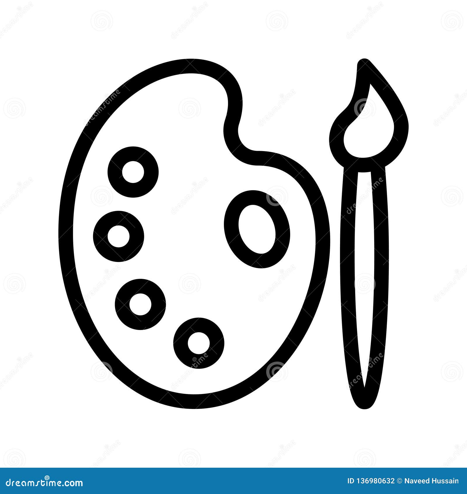 Paint line vector icon stock illustration. Illustration of line - 136980632