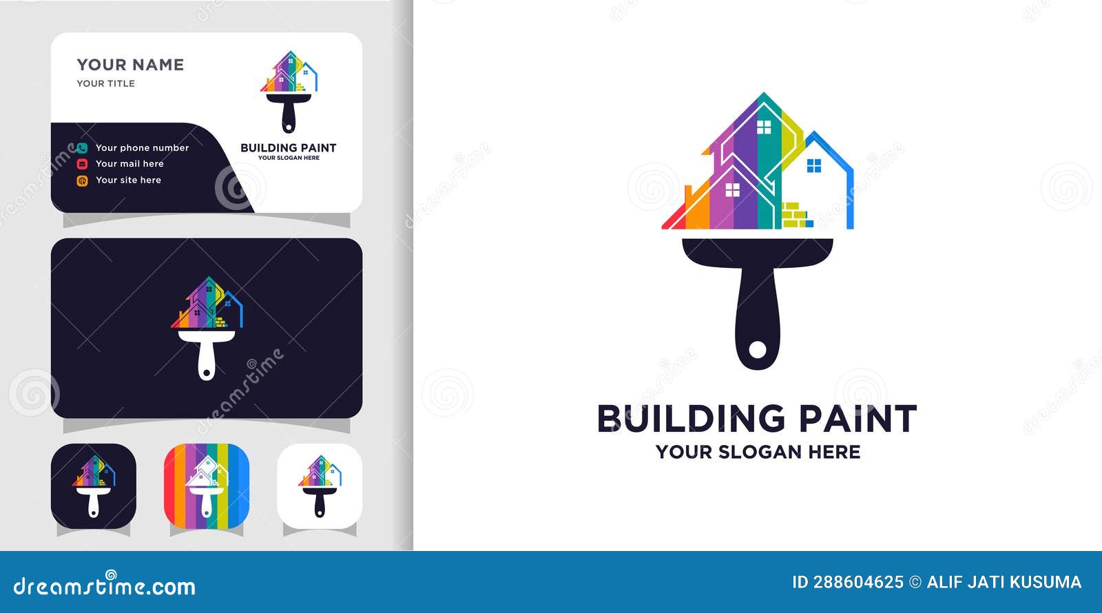 Paint Logo Design Concept Premium Vector Stock Vector - Illustration of ...