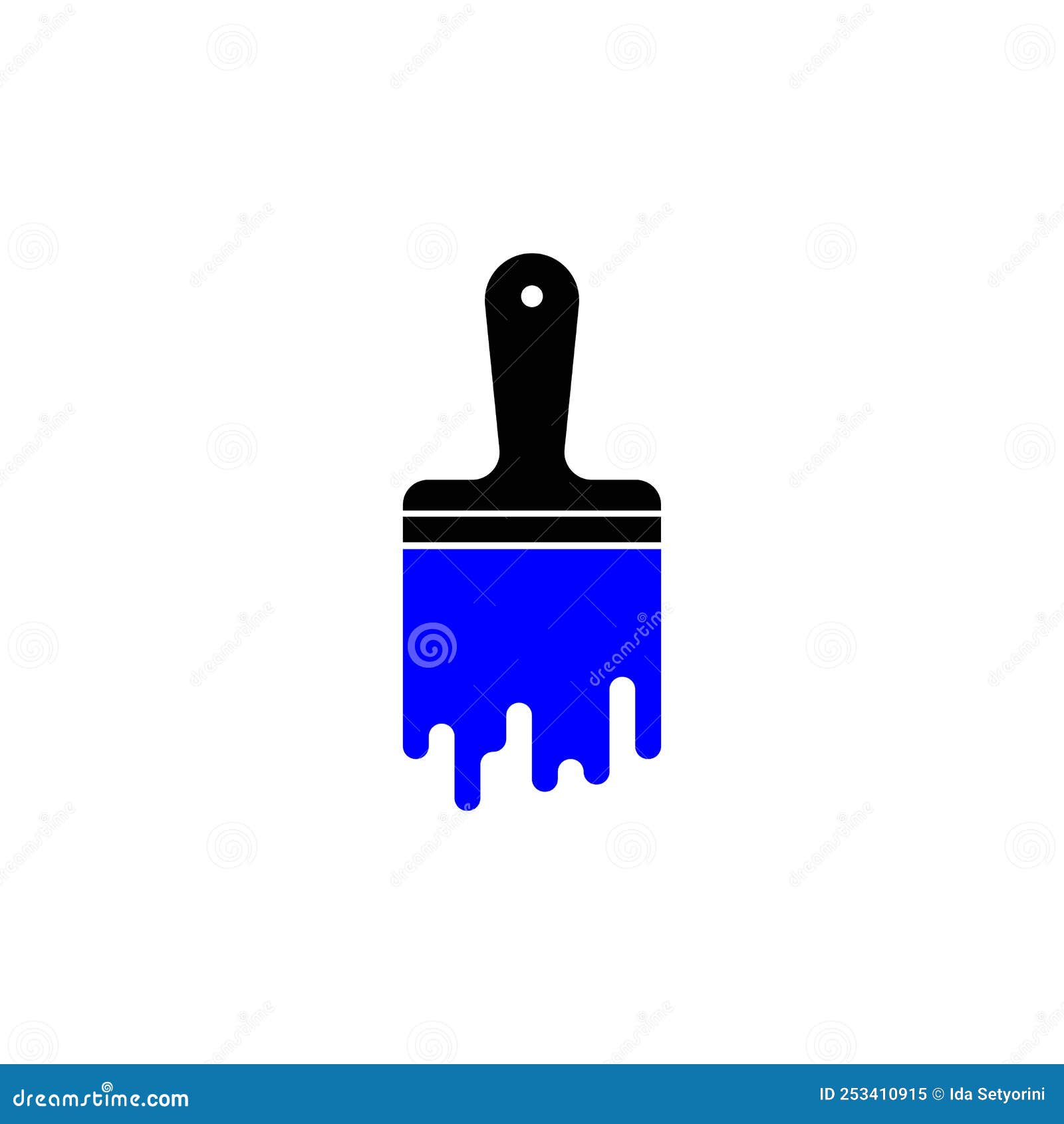 Paint Logo Icon Vector Template Stock Illustration - Illustration of ...