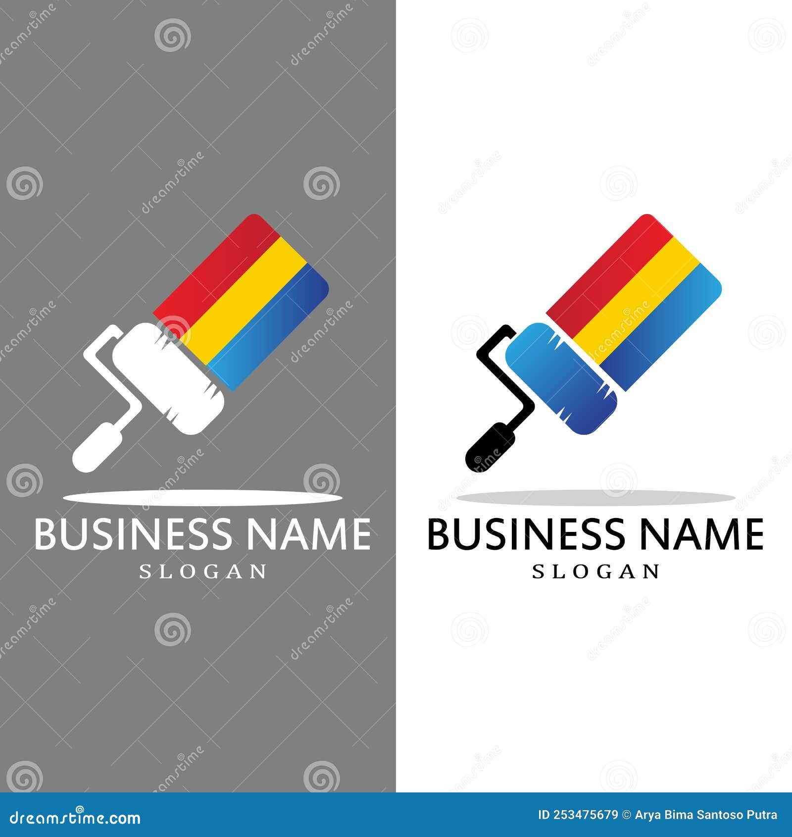 Paint Logo Template Vector Icon Stock Vector - Illustration of work ...