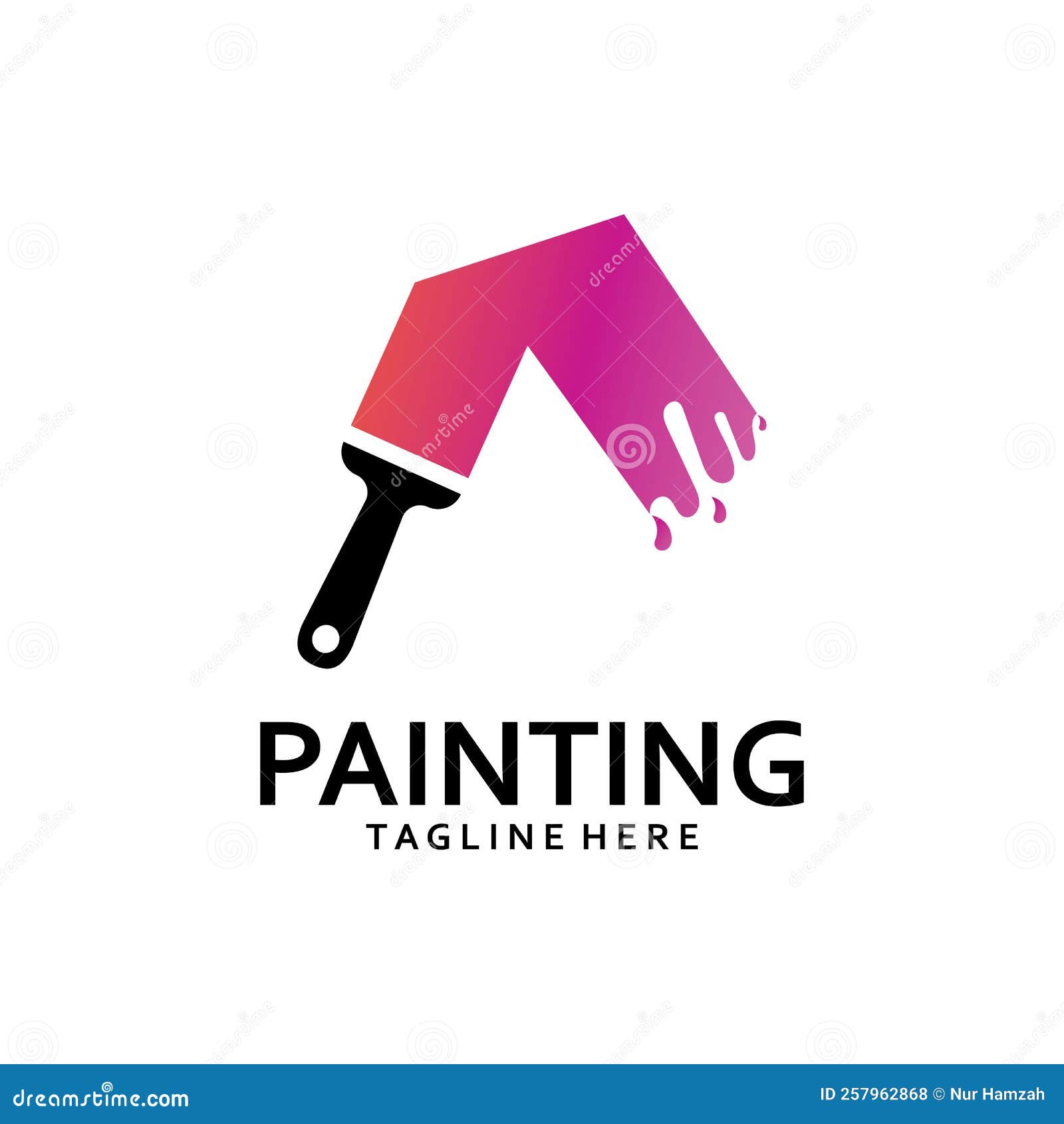 Paint Logo Template Vector Icon Stock Vector - Illustration of concept ...