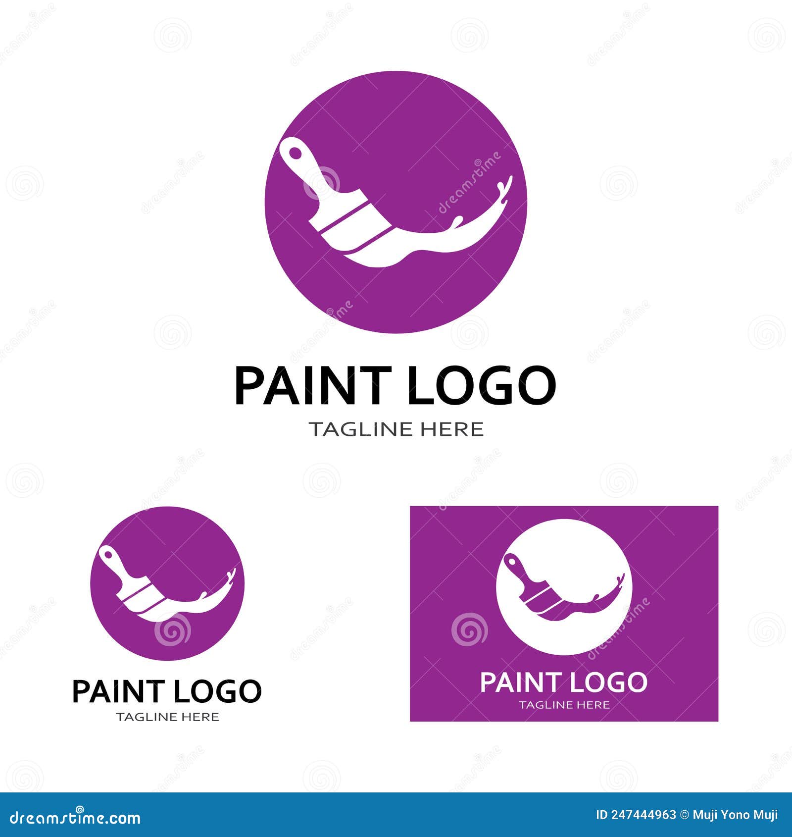 Paint Logo Template Vector Icon Illustration Design Stock Vector ...