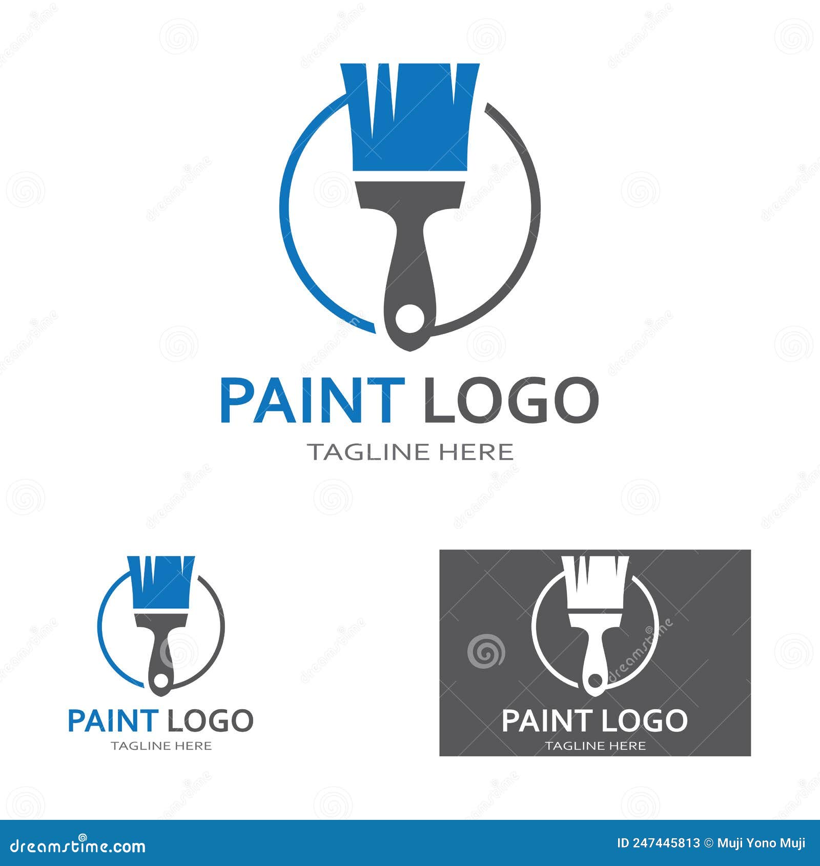 Paint Logo Template Vector Icon Illustration Design Stock Vector ...