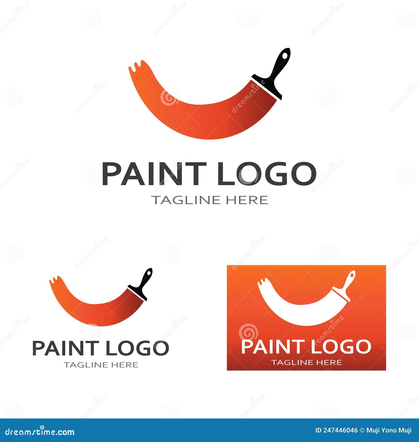 Paint Logo Template Vector Icon Illustration Design Stock Vector ...