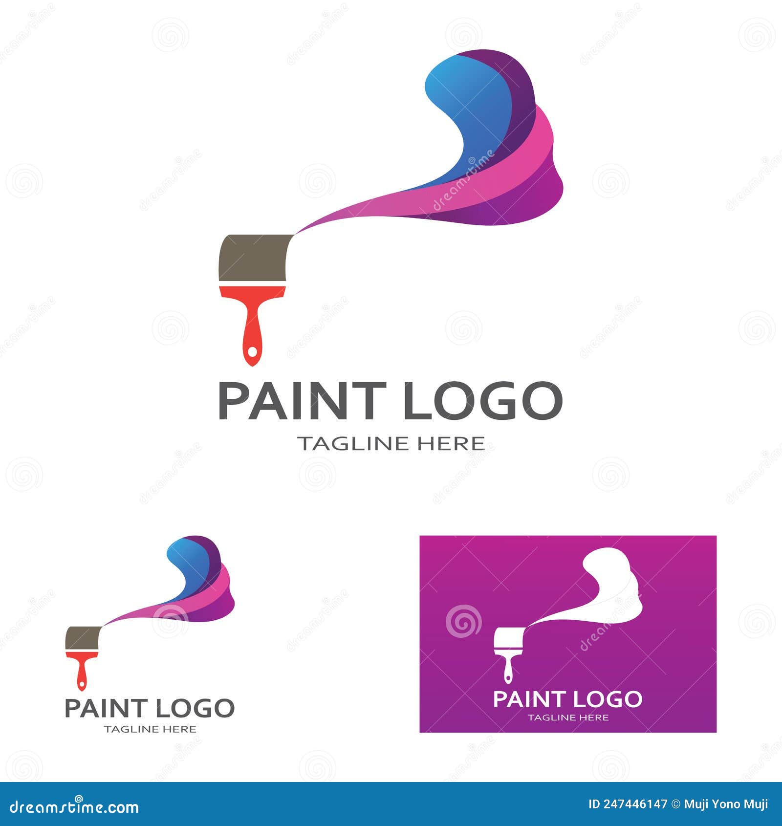 Paint Logo Template Vector Icon Illustration Design Stock Vector ...