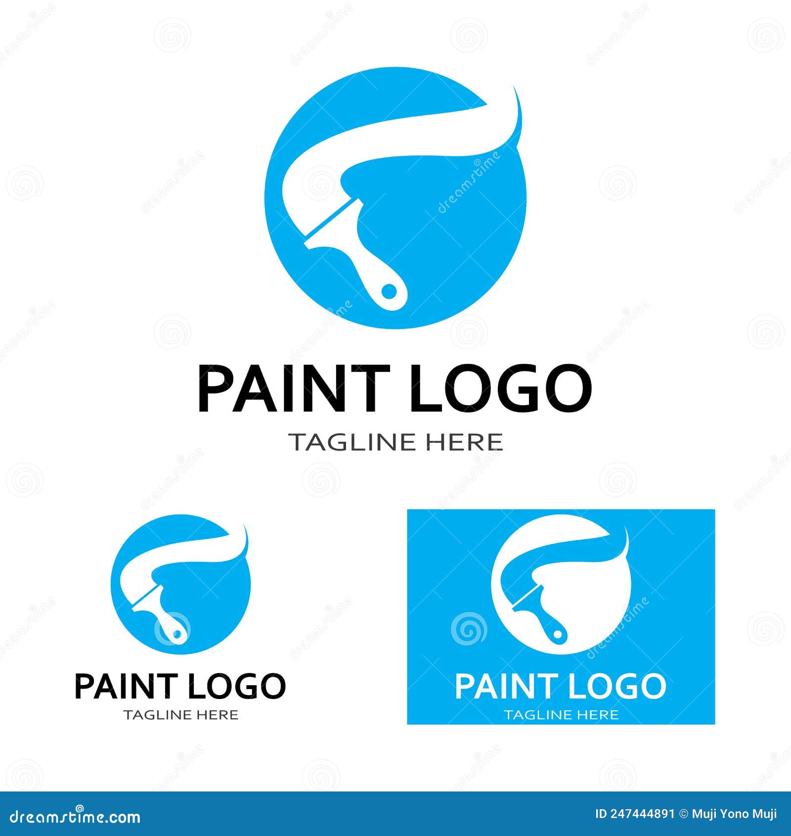 Paint Logo Template Vector Icon Illustration Design Stock Vector ...
