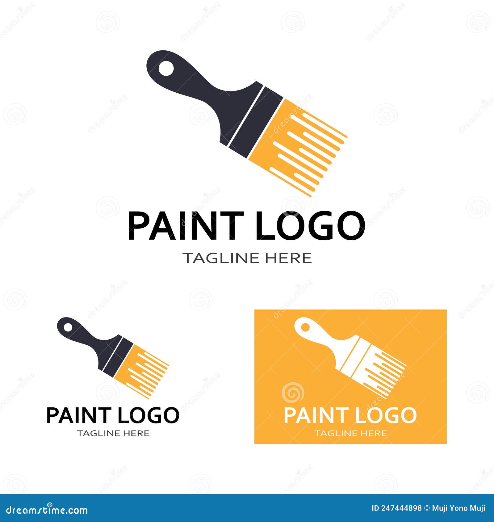 Paint Logo Template Vector Icon Illustration Design Stock Vector ...
