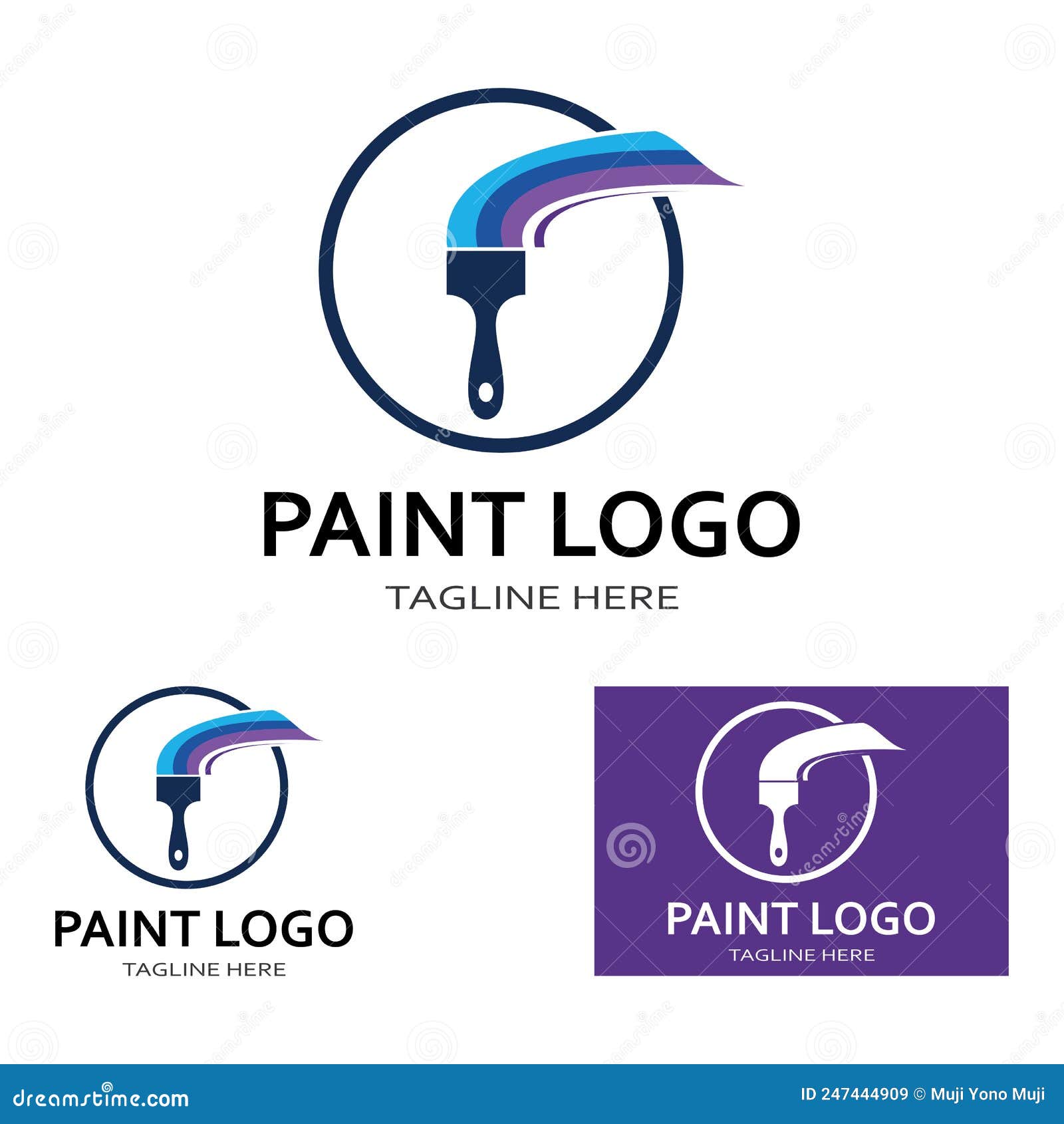 Paint Logo Template Vector Icon Illustration Design Stock Vector ...