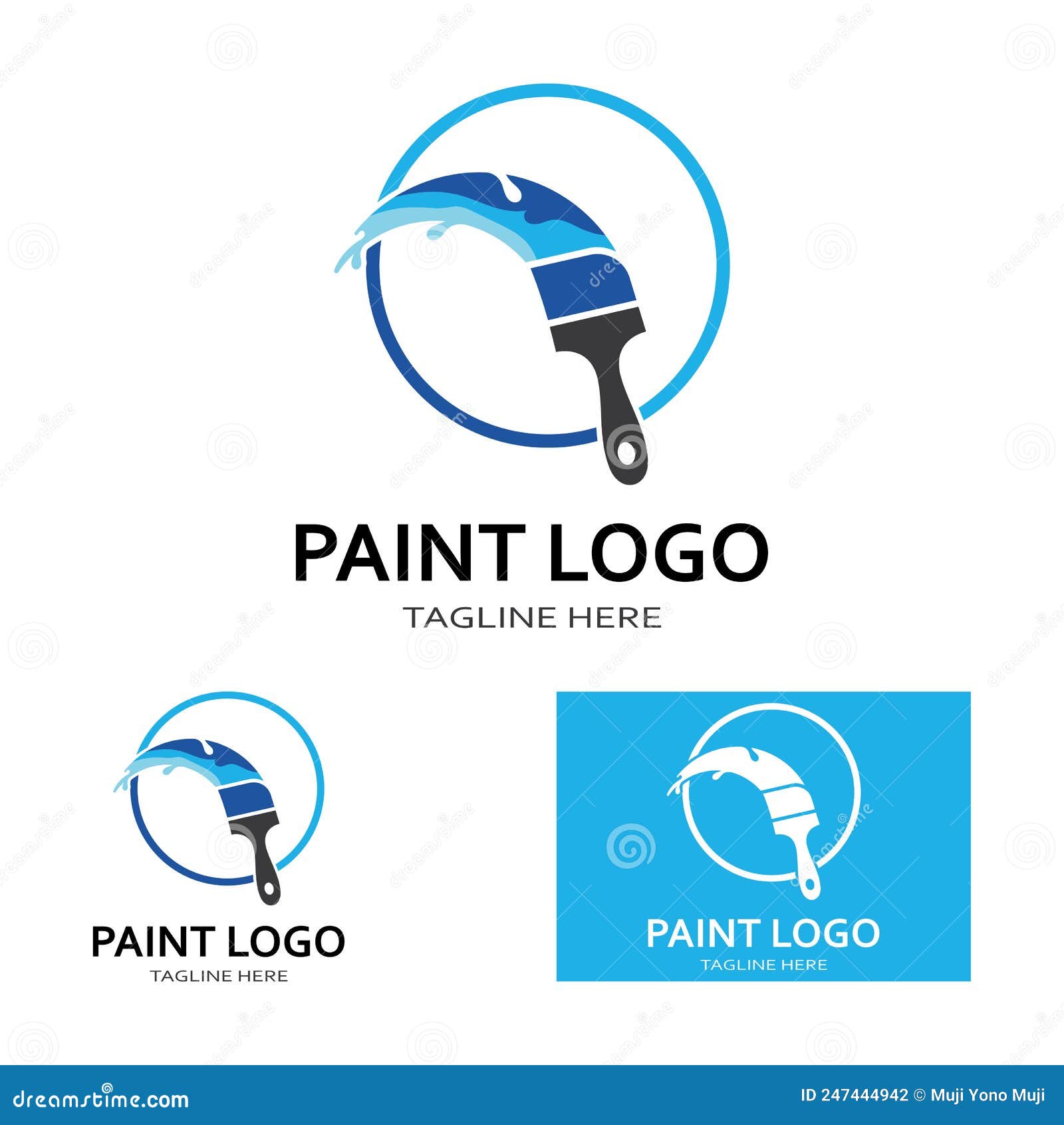 Paint Logo Template Vector Icon Illustration Design Stock Vector ...