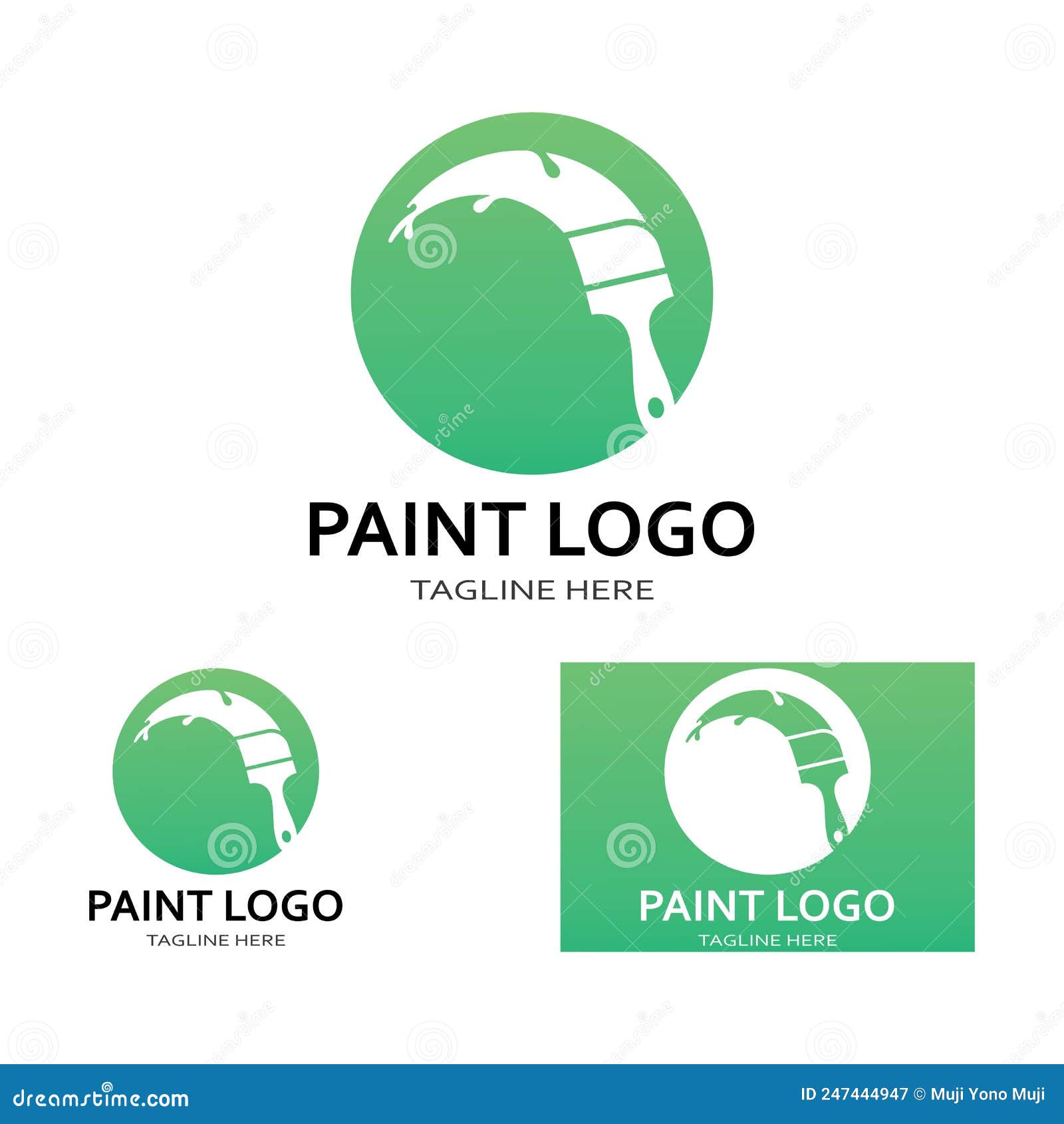 Paint Logo Template Vector Icon Illustration Design Stock Vector ...