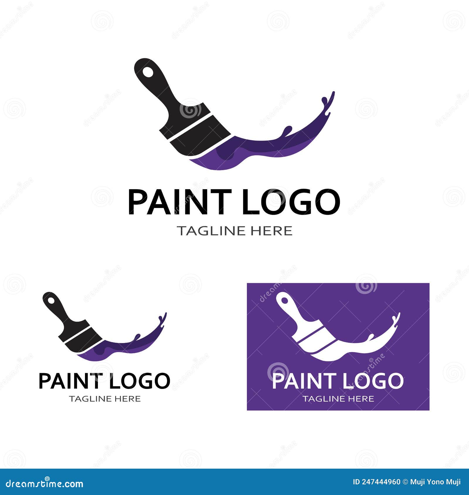Paint Logo Template Vector Icon Illustration Design Stock Vector ...