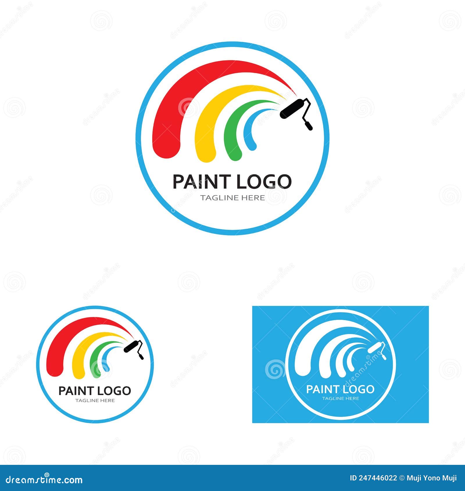 Paint Logo Template Vector Icon Illustration Design Stock Vector ...
