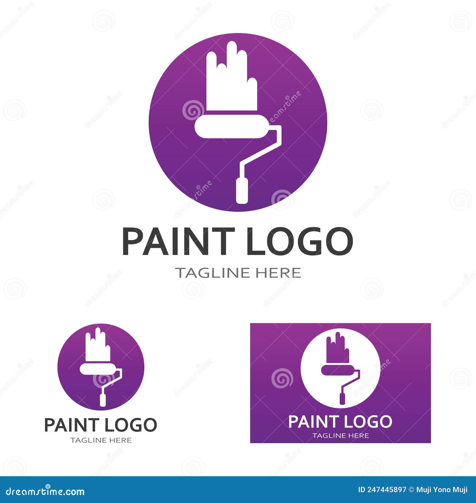 Paint Logo Template Vector Icon Illustration Design Stock Vector ...