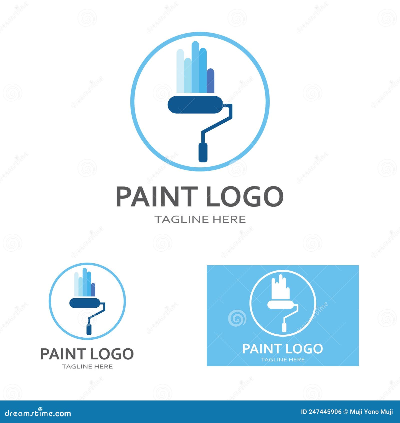 Paint Logo Template Vector Icon Illustration Design Stock Vector ...