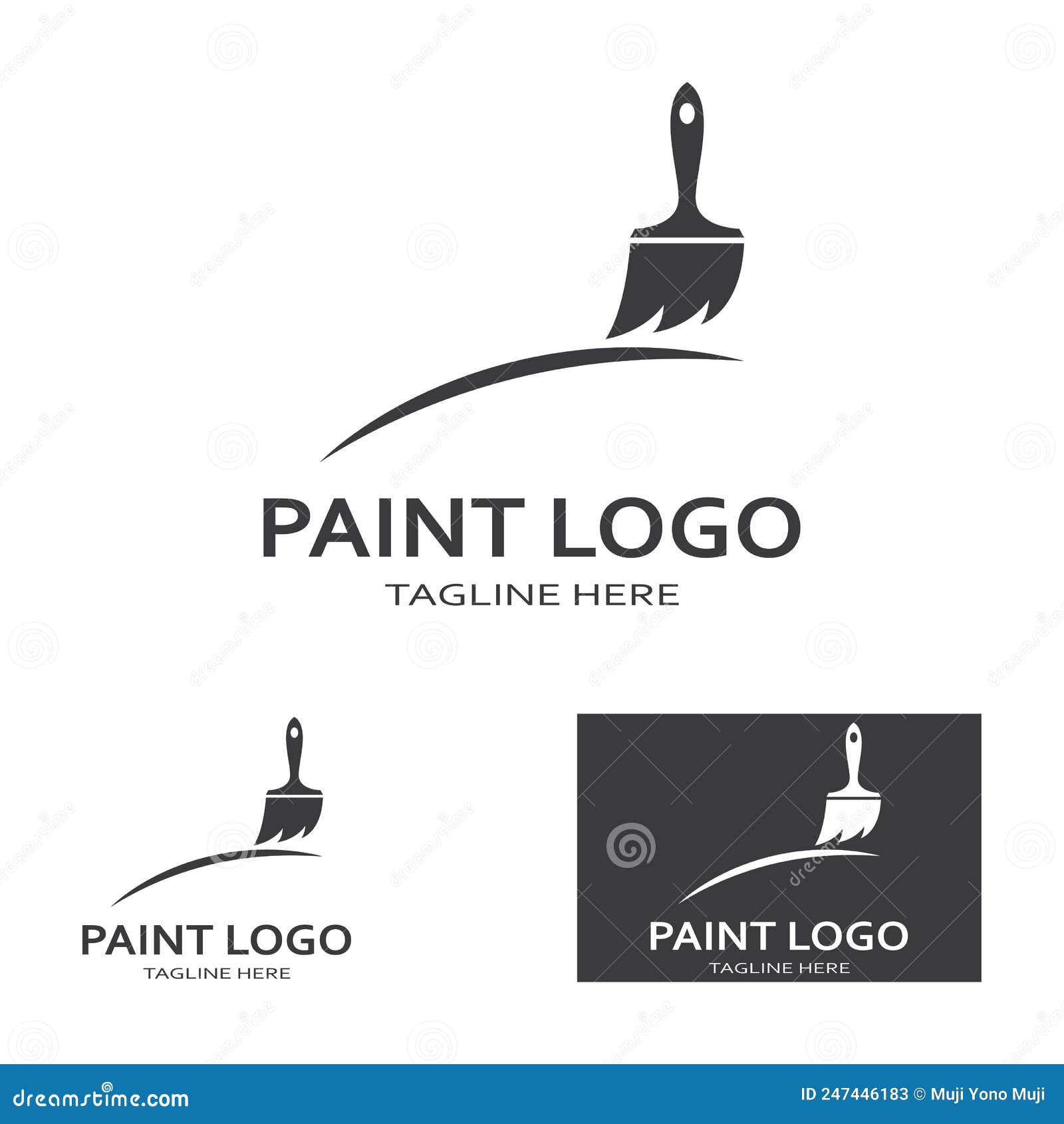 Paint Logo Template Vector Icon Illustration Design Stock Vector ...