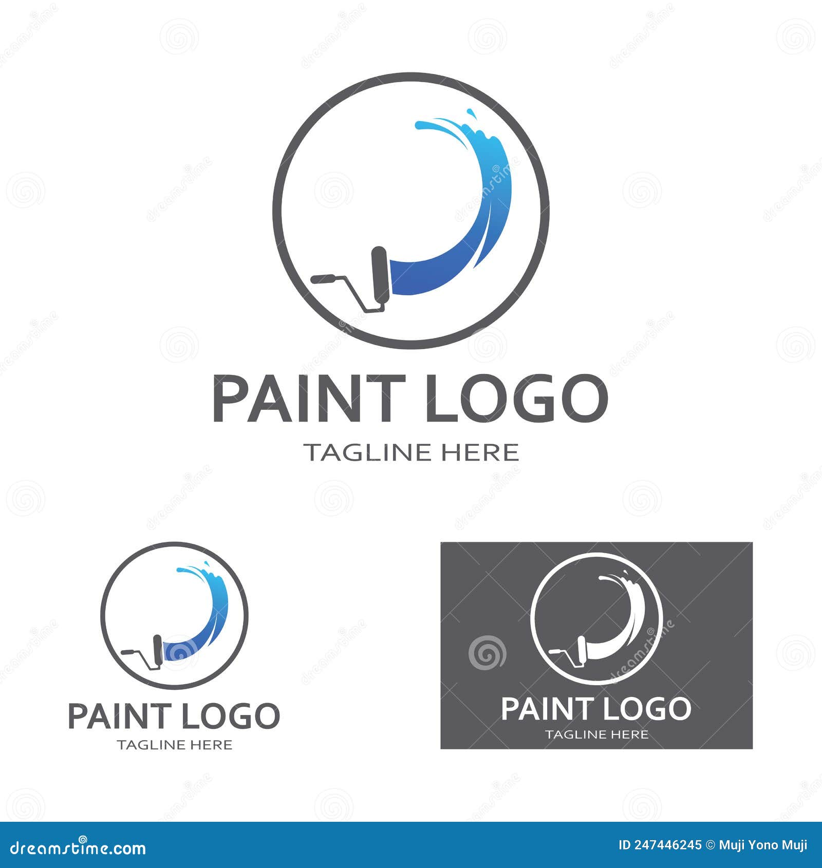 Paint Logo Template Vector Icon Illustration Design Stock Vector ...