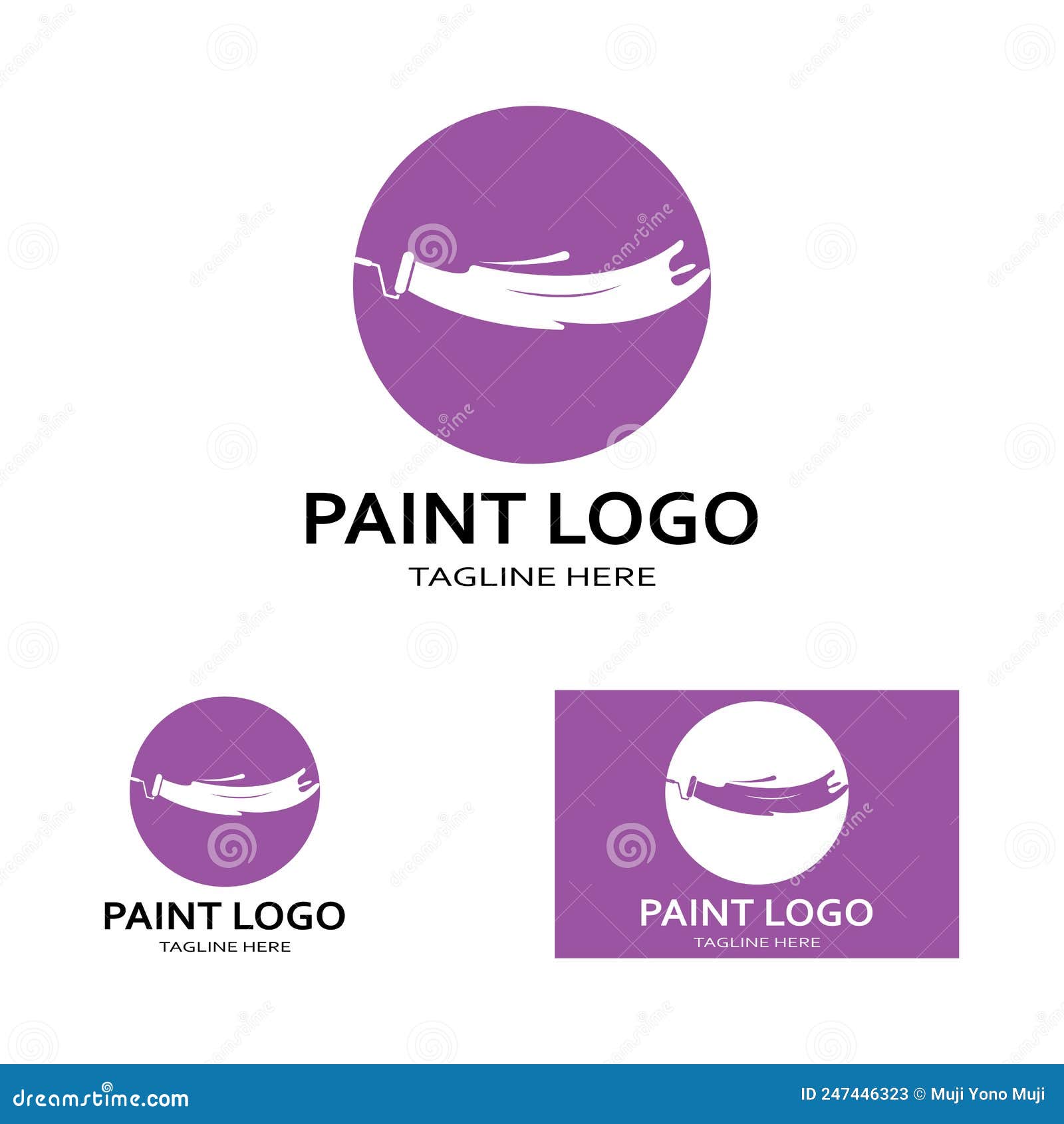 Paint Logo Template Vector Icon Illustration Design Stock Vector ...