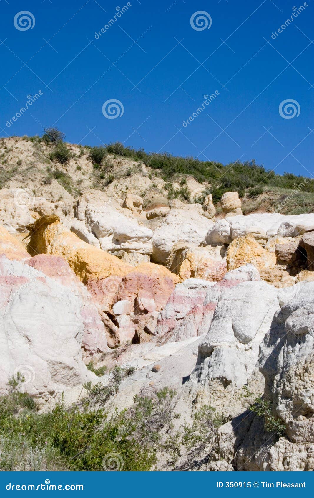 Paint mines 10 stock image. Image of paint, geologic, spire - 350915