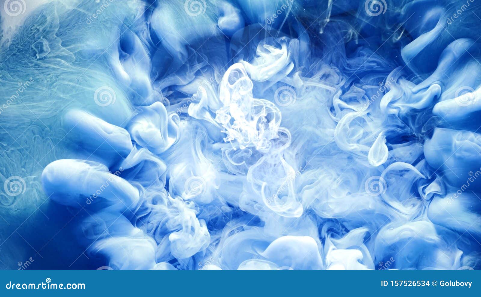 Paint Motion Fantasy Cloud Blue Abstract Steam Stock Footage - Video of ...