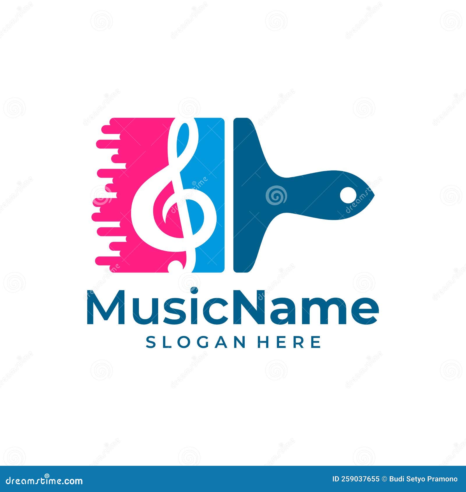 Paint Music Logo Vector. Music Paint Logo Design Template Stock ...
