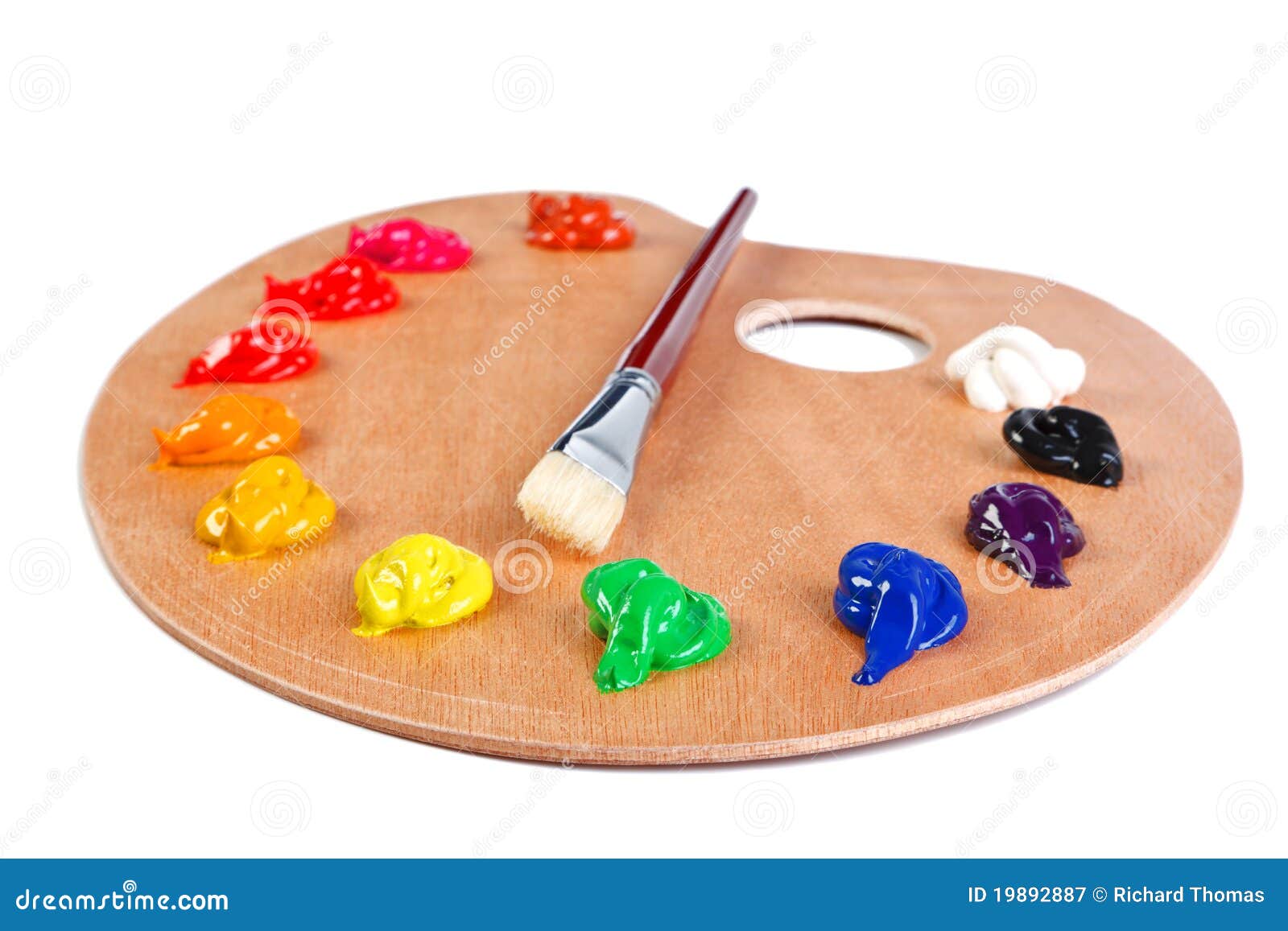 Real Paint Palette And Brush Real Paint Palette And Brush