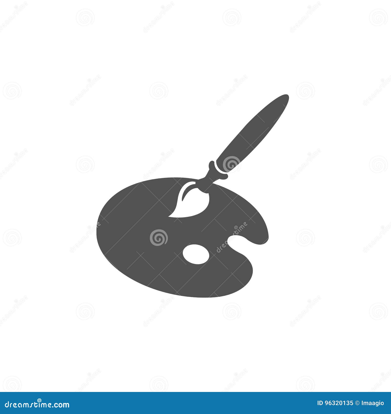 Palette Icon, Art Icon, Vector Illustration. Color Palette And Paint ...