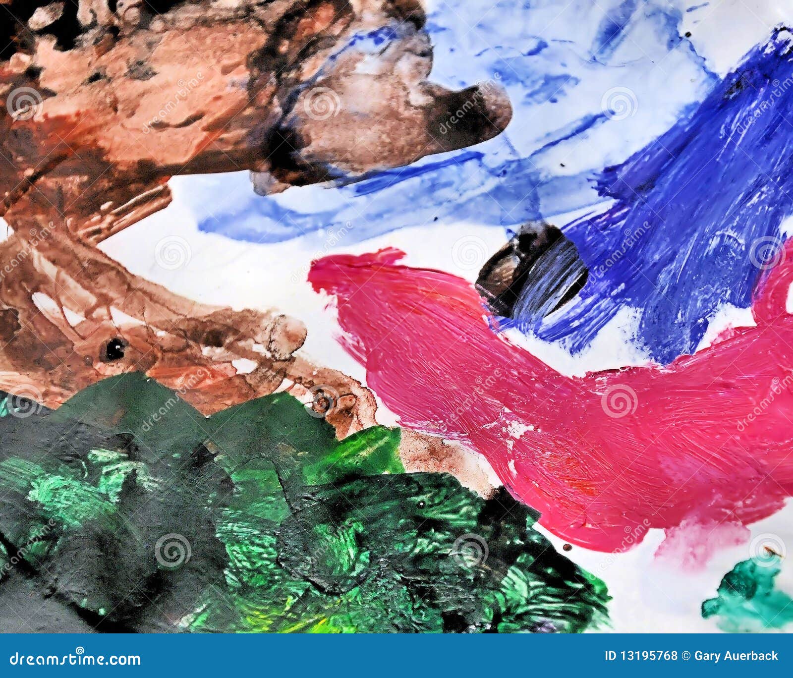 Paint palette mix stock illustration. Illustration of paintmix - 13195768