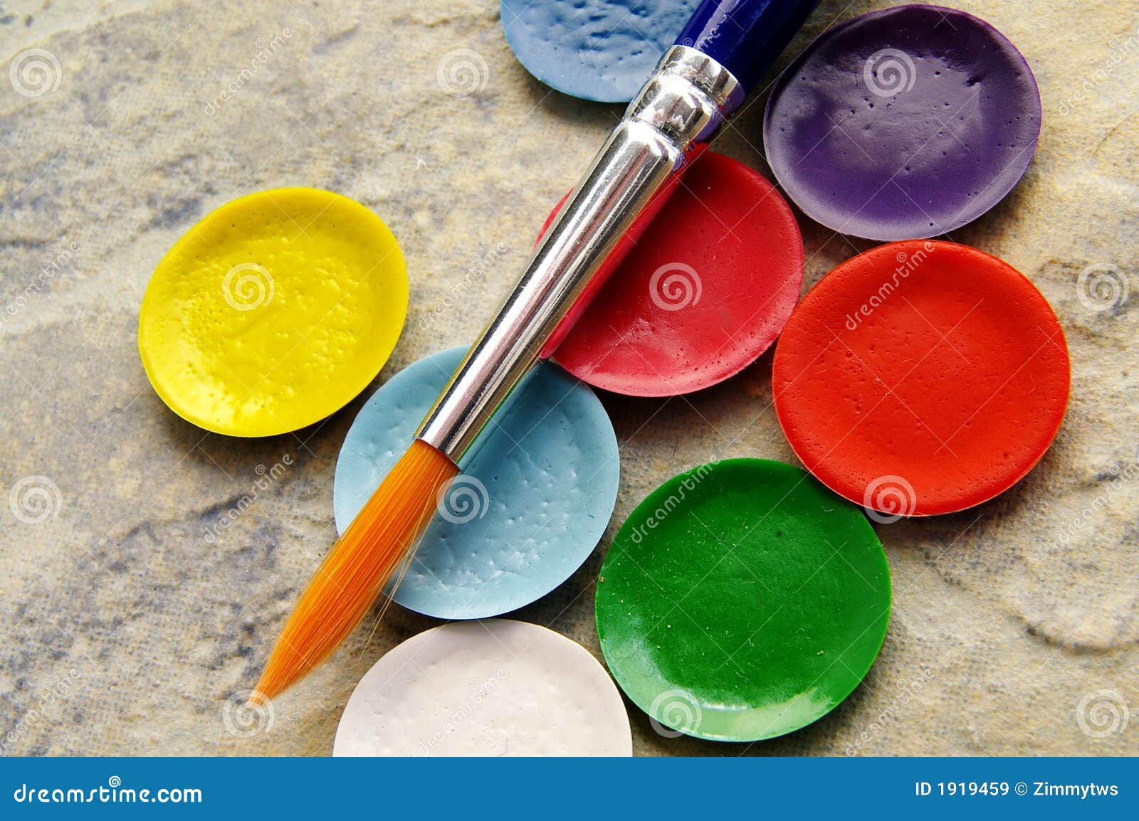 Paint pallet stock image. Image of conceptual, bristle - 1919459