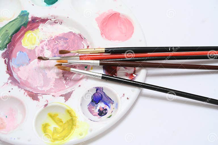 Paint Pallet stock photo. Image of classic, craft, artistic - 497376
