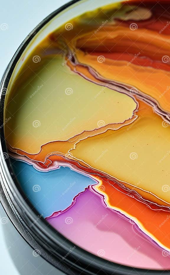 A Close Up of a Paint Pan with a White Background Stock Illustration ...