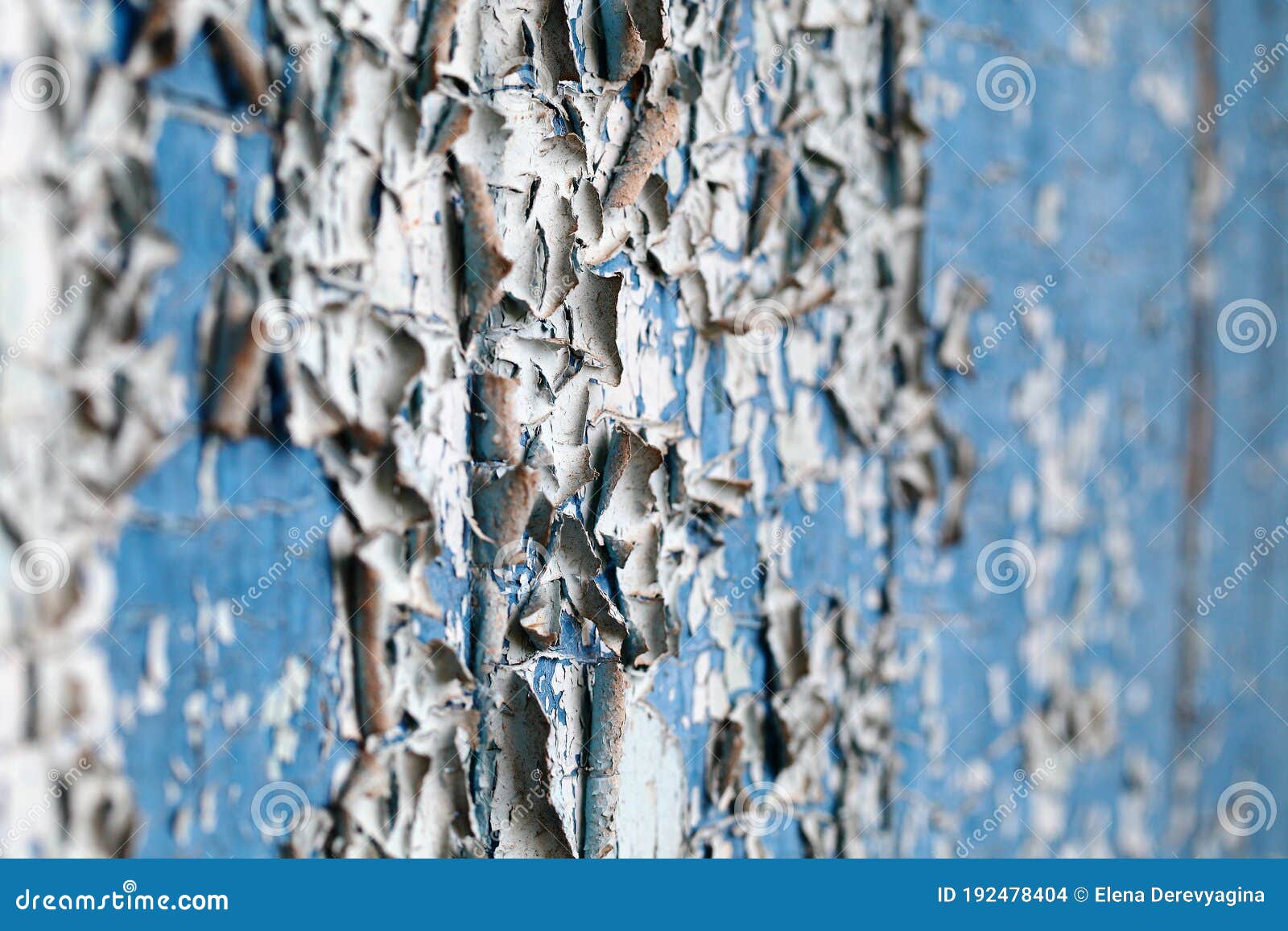 The Paint is Peeling, Flakes, Chunks Have Fallen Off the Surface. Side ...