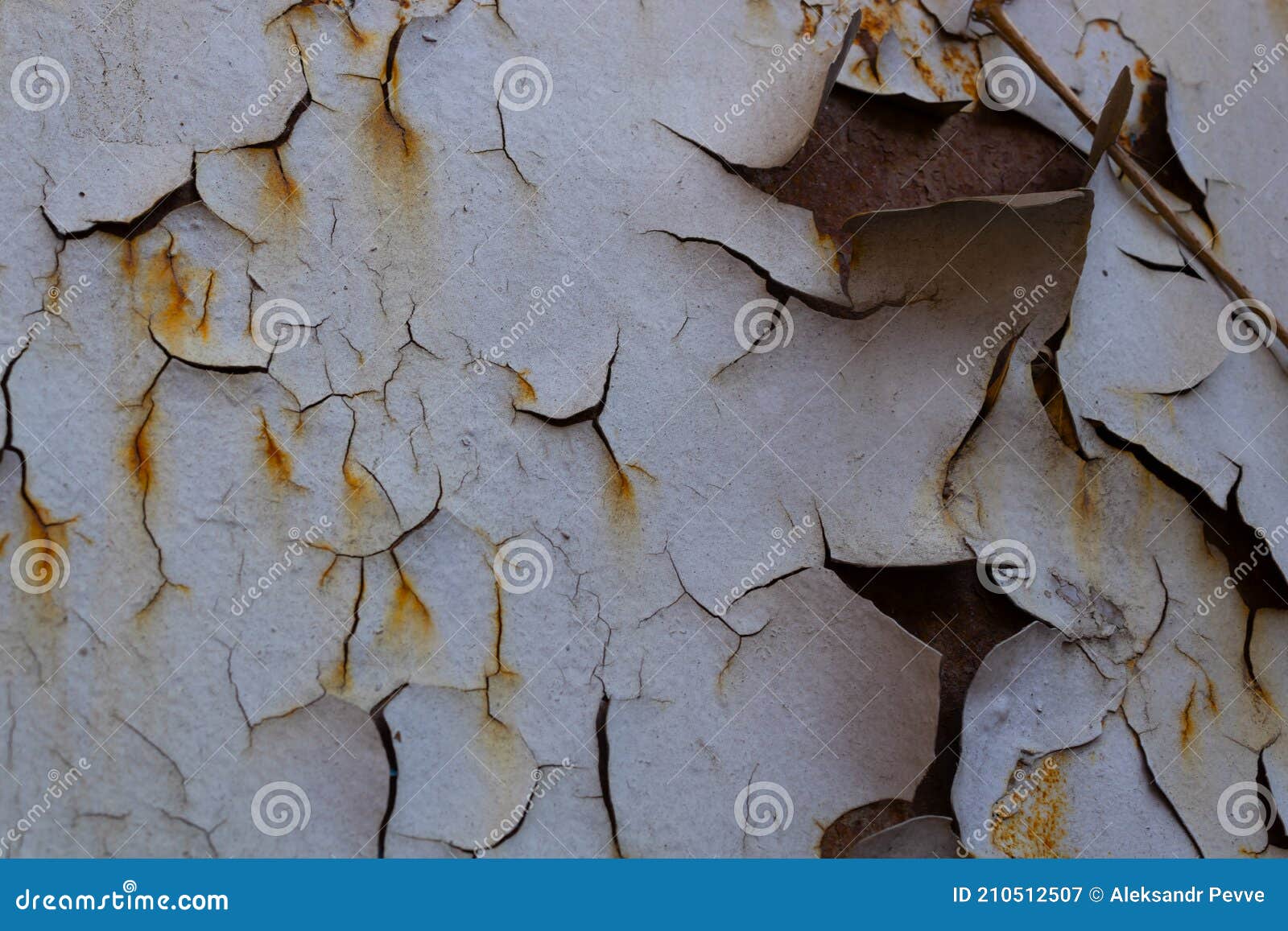 The Paint is Peeling Off the Rusting Sheet of Metal Stock Image - Image ...