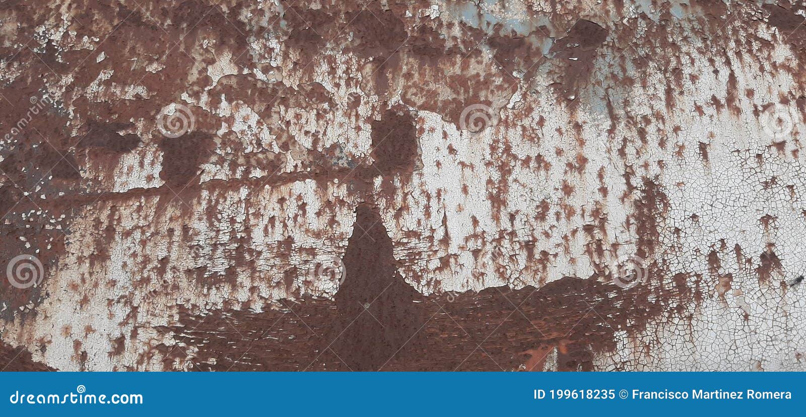 Paint Peeling on Rusty Metal, White Paint Peeling on Rusty Metal, Rusty ...