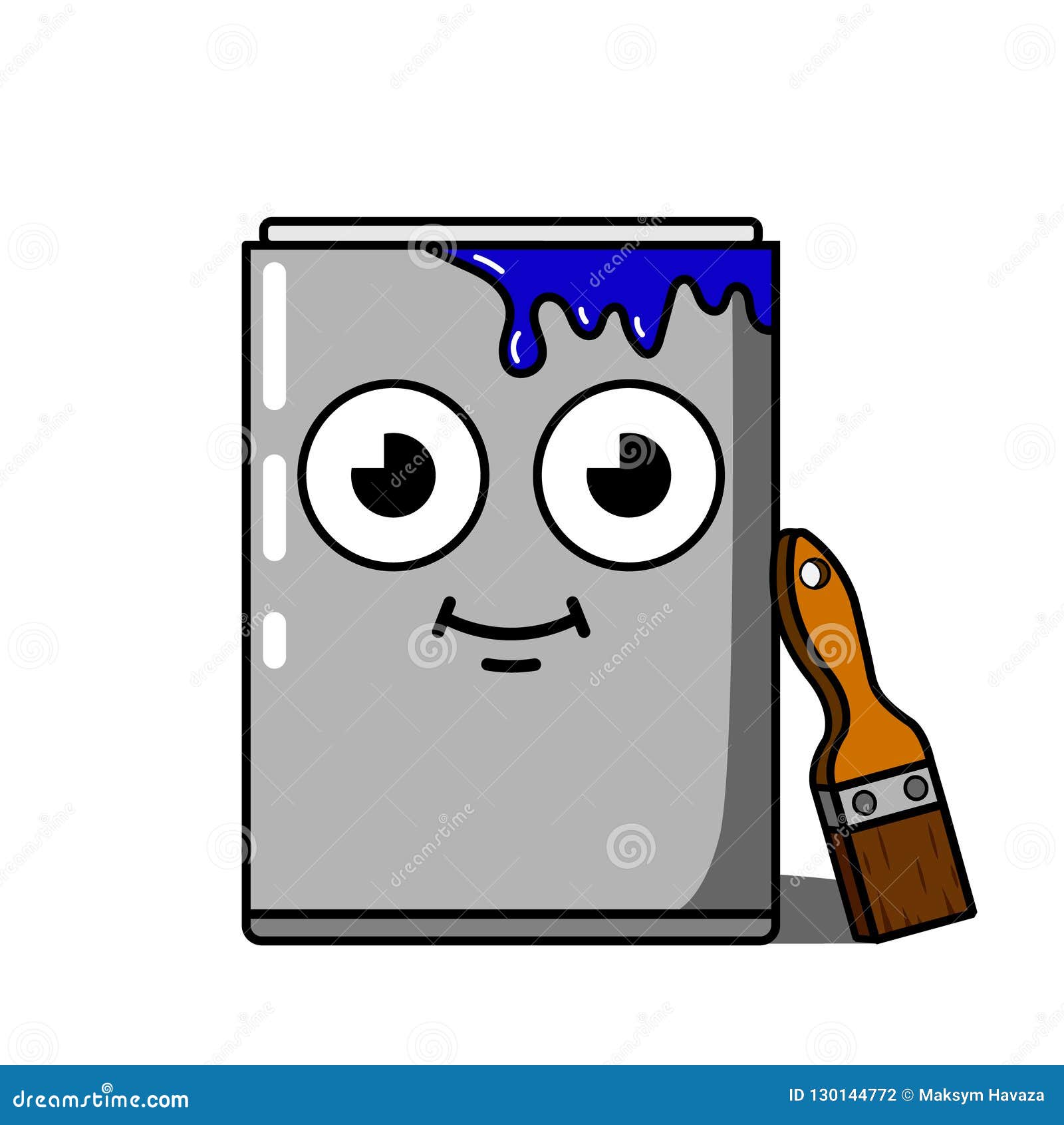 Paint Pot Cartoon Character. Stock Vector - Illustration of colorful ...