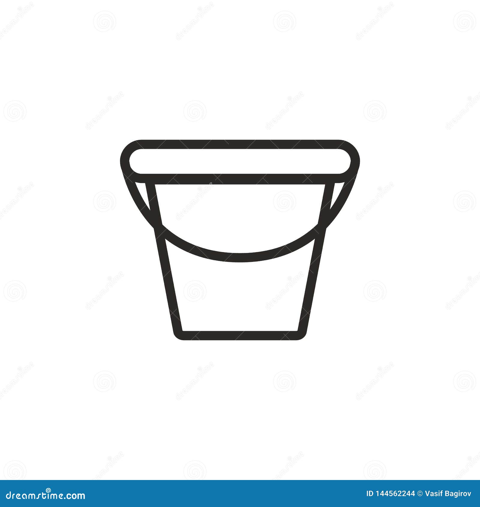 Paint, Pot Vector Icon. Element of Design Tool for Mobile Concept and ...