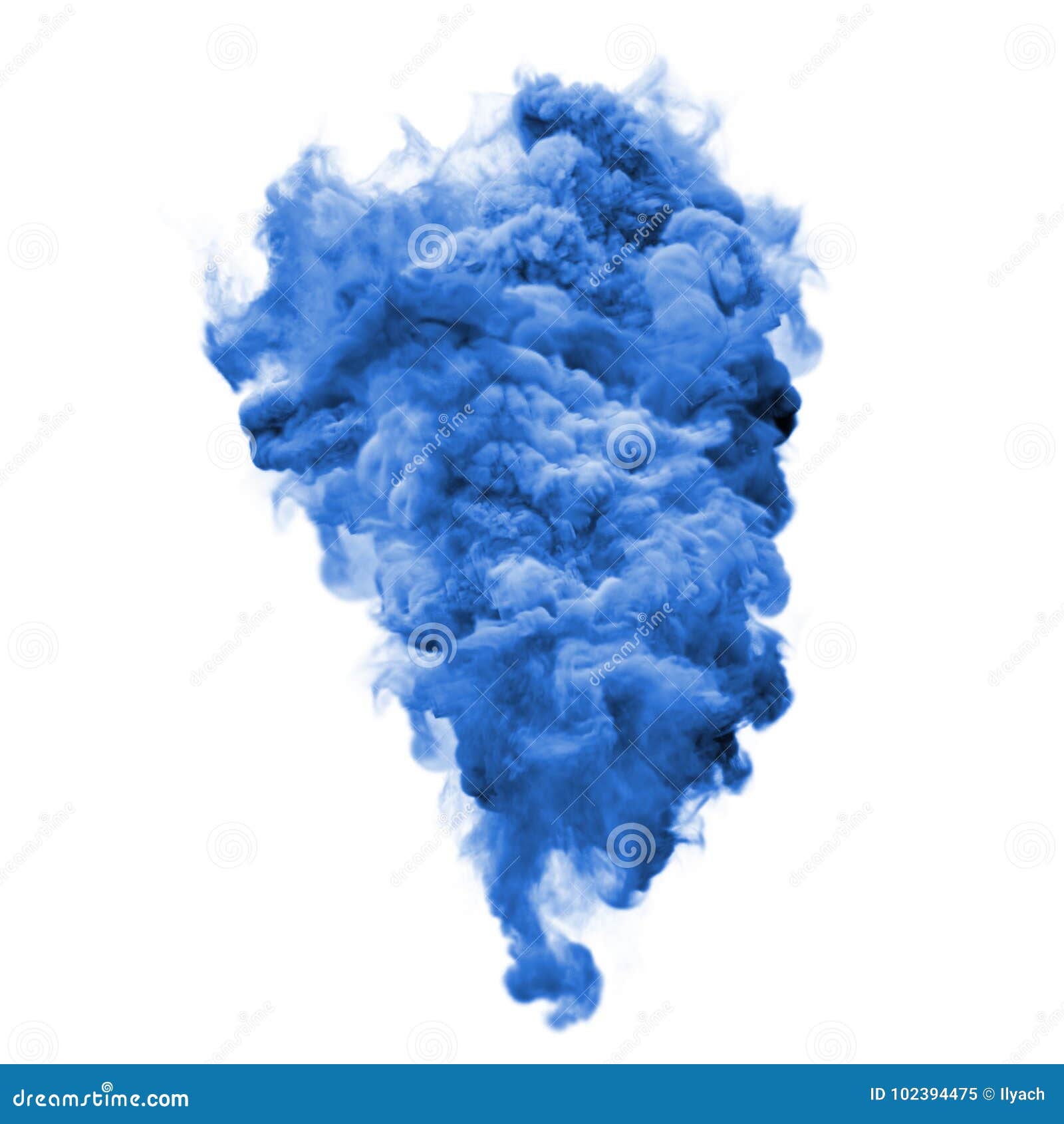 Paint Powder Blue Color Explosion Particle Dust Cloud Splash Abstract ...