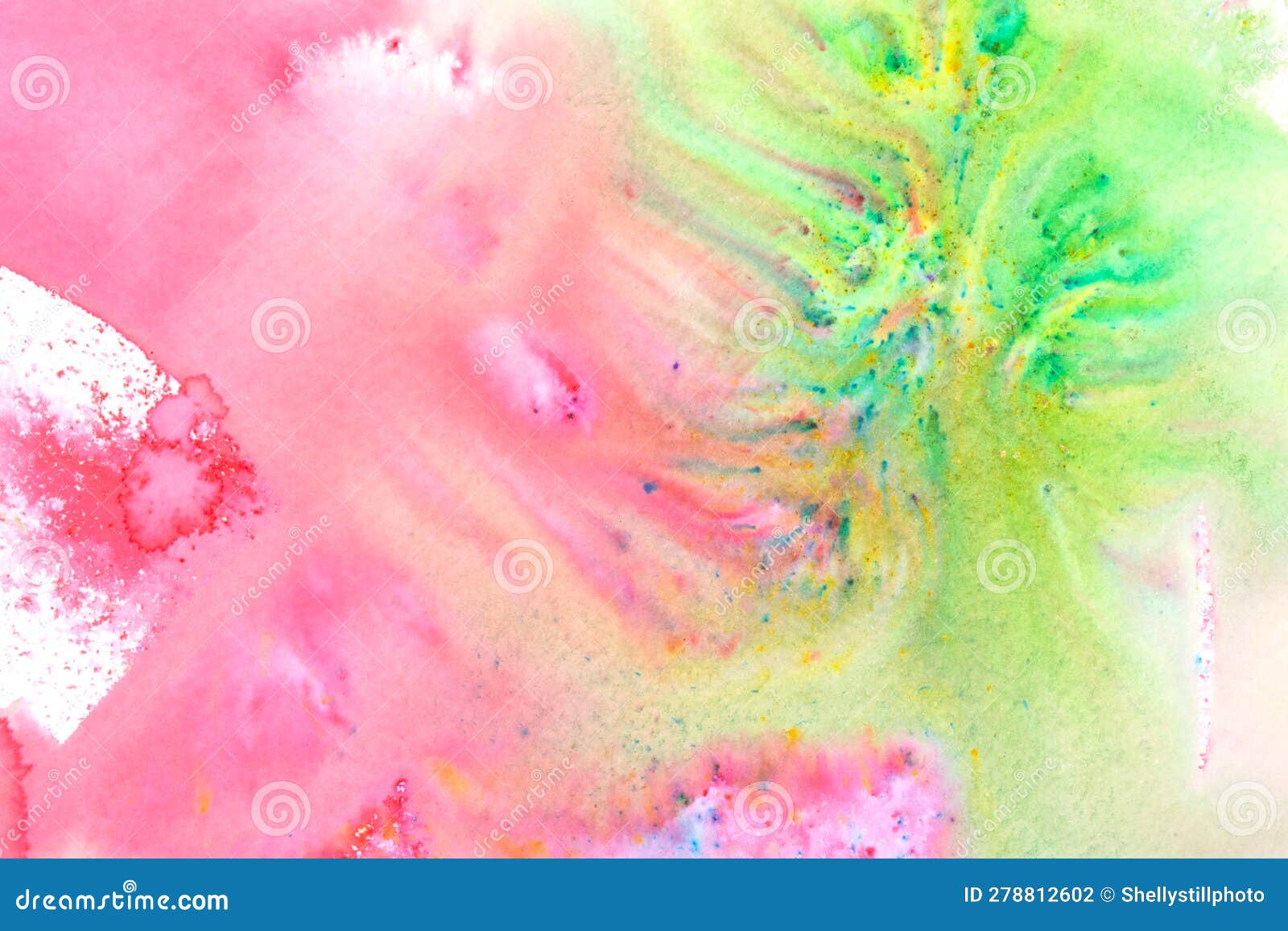 Paint Powder and Splashes in Vibrant Watercolour Painting Exploding ...