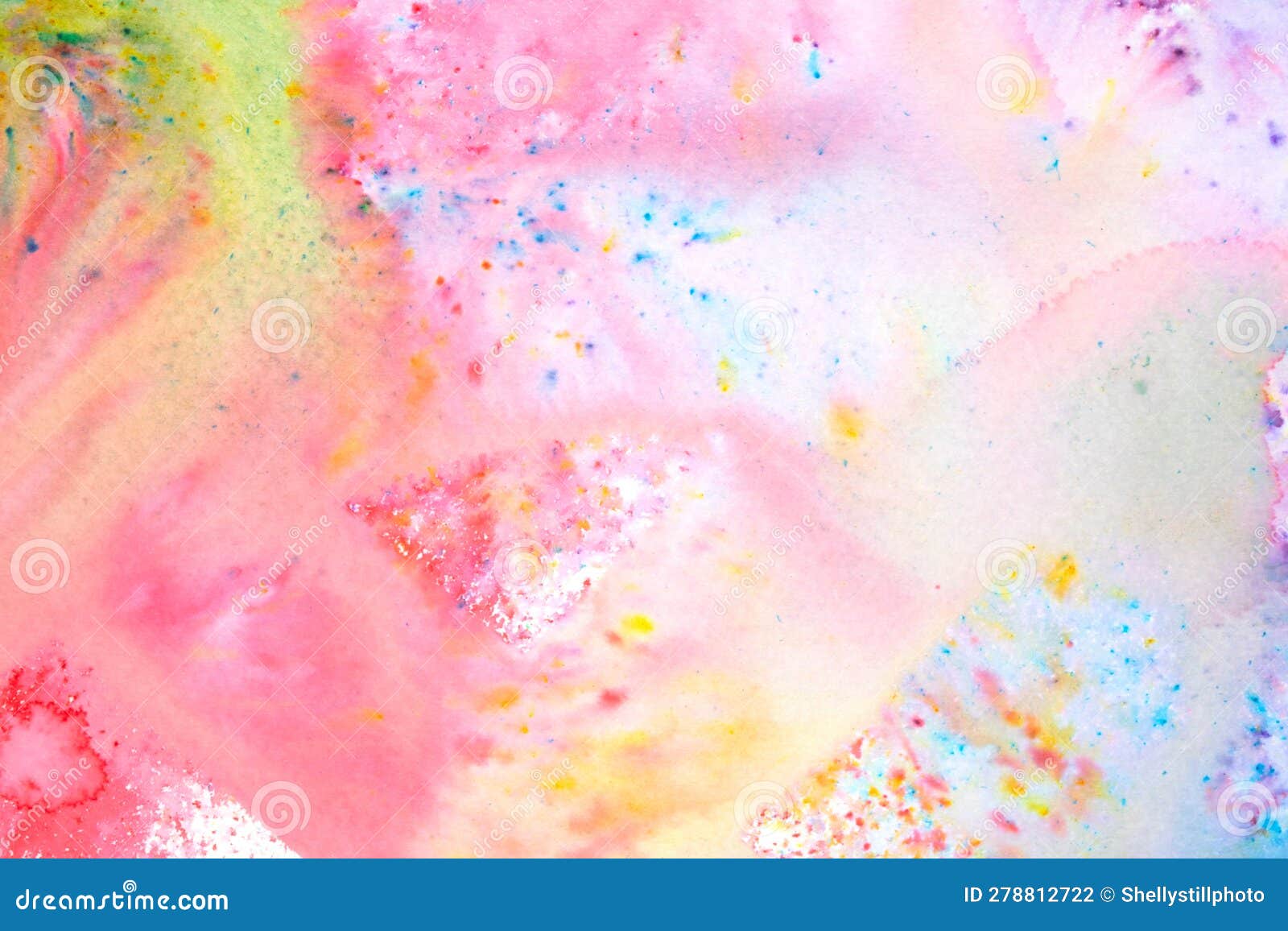 Paint Powder and Splashes in Vibrant Watercolour Painting Exploding ...