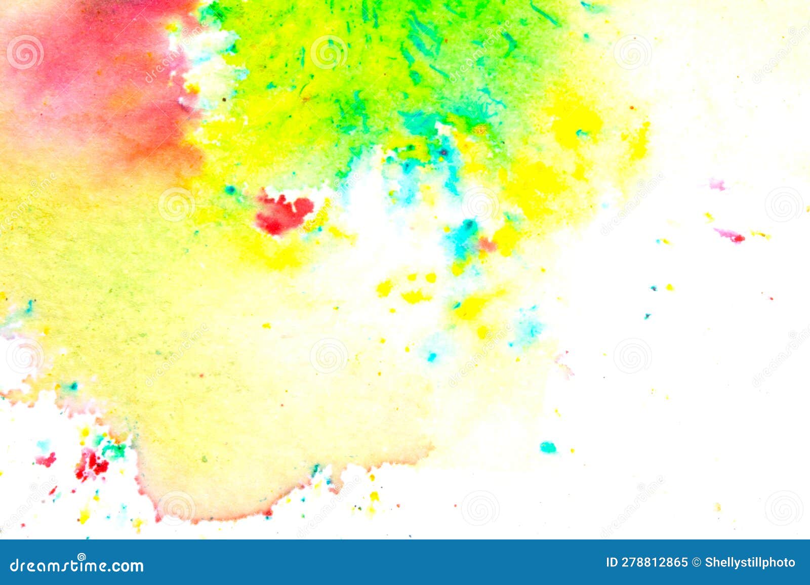 Paint Powder and Splashes in Vibrant Watercolour Painting Exploding ...